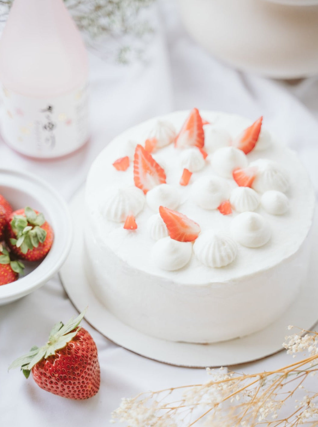 Strawberry Sake Shortcake – White Heron Coffee
